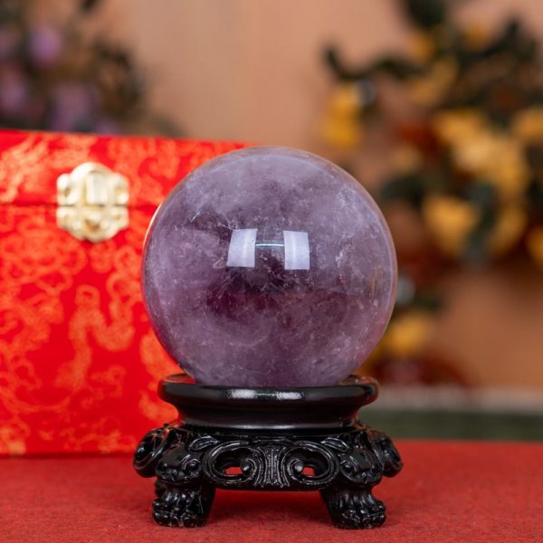 Quả Cầu Thạch Anh Tím 3A 0,78kg 011-0793A-0,78 - Đá Phong Thủy