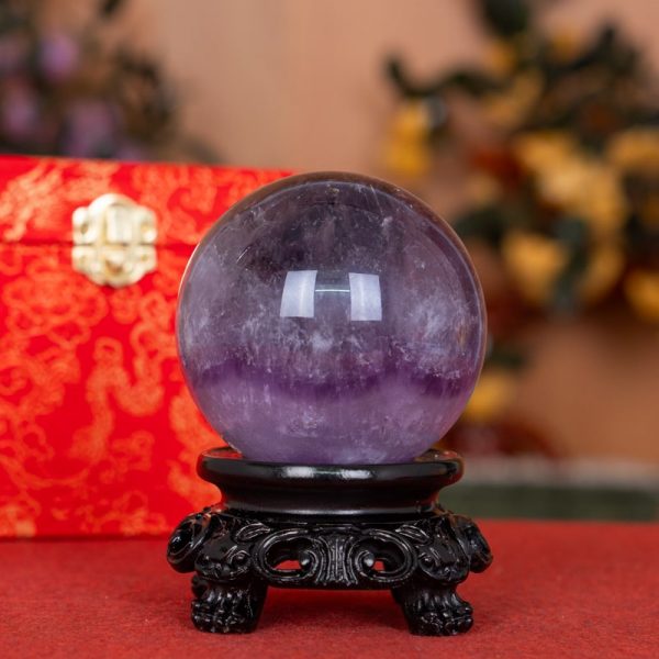 Quả Cầu Thạch Anh Tím 3A 0,79kg 011-0793A-0,79 - Đá Phong Thủy
